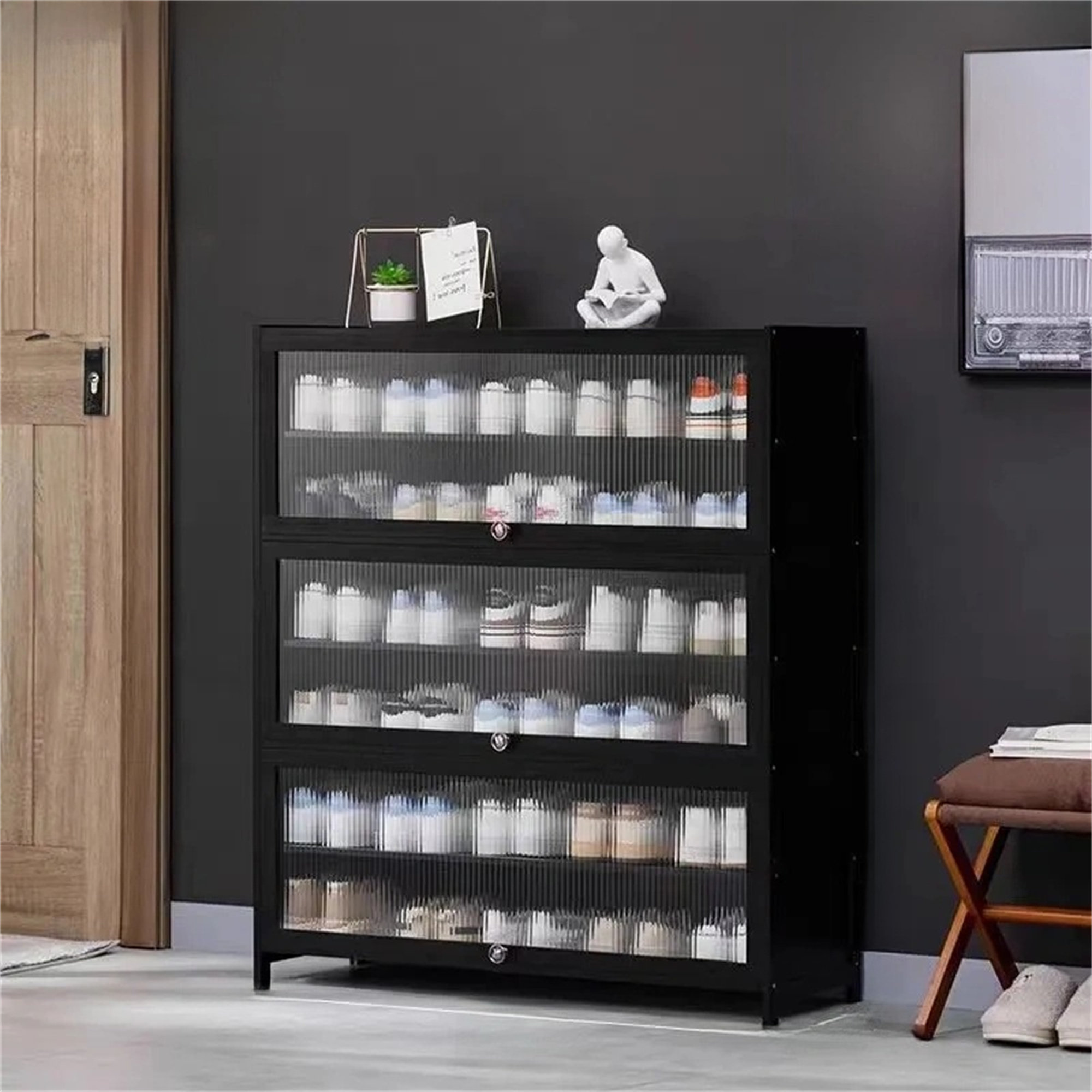 Latitude Run® [high-end Multi-tier Entryway Shoe Cabinet]bamboo ...